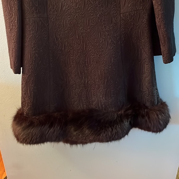Golet | Jackets & Coats | 6s Golet Mod Fur Coat Black Rhinestone ...